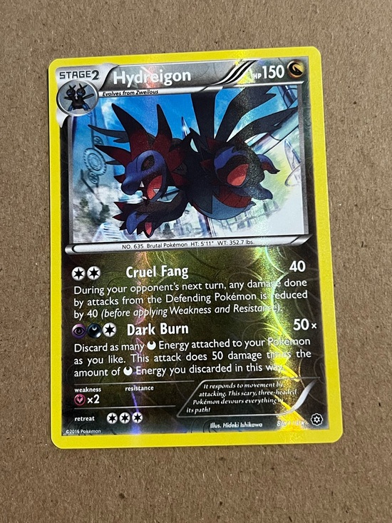 Pokemon | Toys | Pokmon Tcg Hydreigon Steam Siege Reverse Holo Holo ...